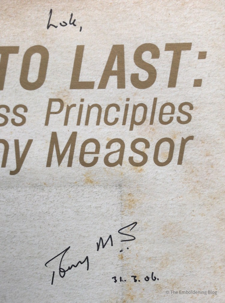 東尼 Tony Measor – The Emboldening Blog